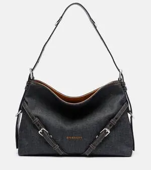 Givenchy Voyou Medium Denim Shoulder Bag