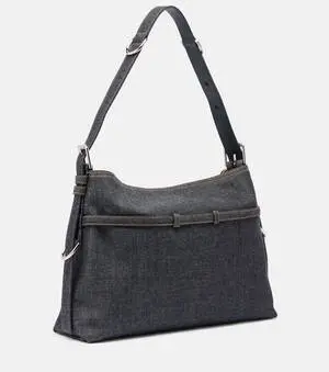 Givenchy Voyou Medium Denim Shoulder Bag