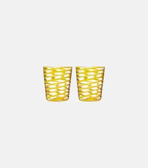 CABANA Giravolta Set Of 2 Glasses - Yellow