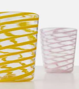 CABANA Giravolta Set Of 2 Glasses - Yellow