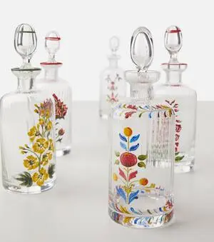 CABANA Fuchsia Murano Glass Oil Bottle - Red