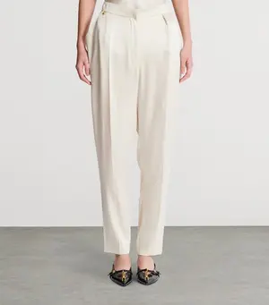 Balmain Silk Tailored Trousers