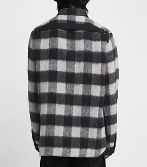 Rick Owens Virgin Wool Check Overshirt
