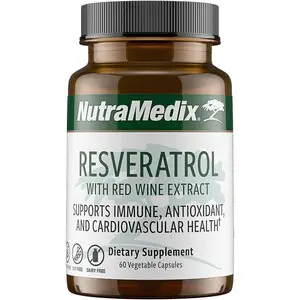 NUTRAMEDIX Resveratrol With Red Wine Extract 60 Capsules - One-color