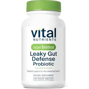 VITAL NUTRIENTS Hyperbiotics Leaky Gut Defense Probiotic 60 Tablets - One-color