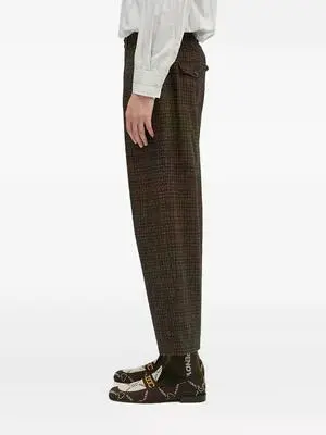 Universal Works Pleated Check Trousers