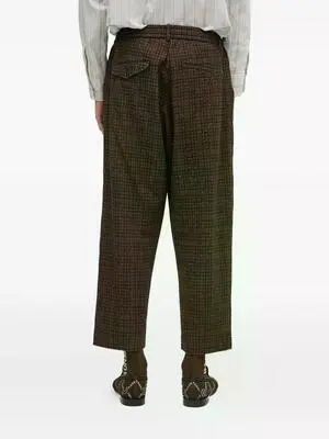 Universal Works Pleated Check Trousers