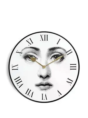 FORNASETTI Facial Illustration Wall Clock - White