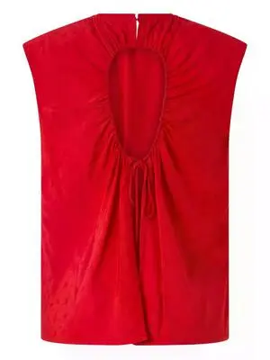 Pinko Tie-back Sleeveless Top
