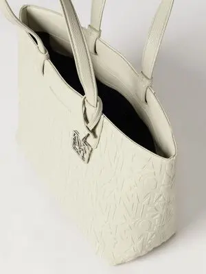 Armani Exchange Embossed Logo Tote Bag
