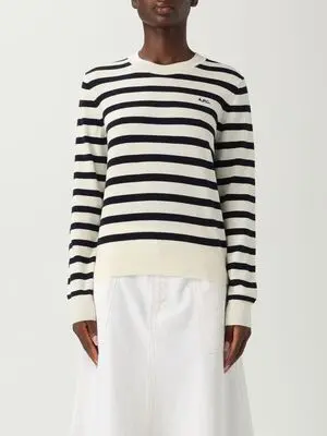 A.p.c. Striped Knit Cardigan