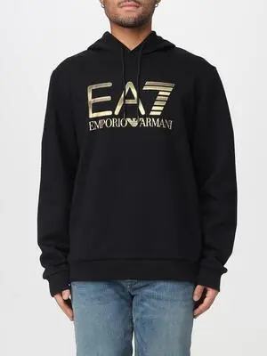 EA7 Logo Hoodie - Black