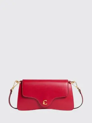 COCCINELLE Mini Bag With Gold Tone Clasp - Red