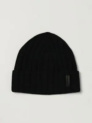 Emporio Armani Ribbed Beanie Black