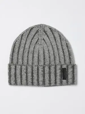 Emporio Armani Ribbed Beanie Grey 1