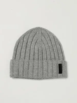 Emporio Armani Ribbed Beanie - Grey