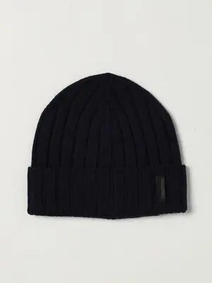 Emporio Armani Ribbed Beanie - Navy