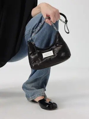 MAISON MARGIELA Glam Slam Quilted Leather Bag - Black