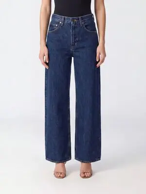 AGOLDE High-waisted Wide-leg Jeans In Regenerative Cotton