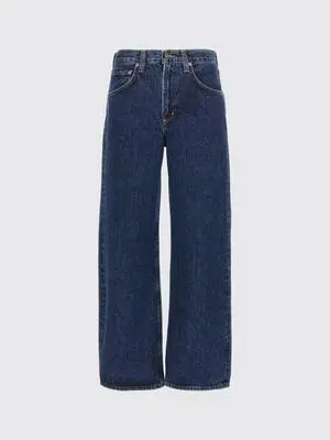 AGOLDE High-waisted Wide-leg Jeans In Regenerative Cotton