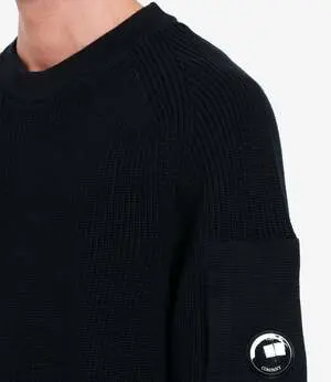 C.P. COMPANY Cotton Knitted Sweater - Blue