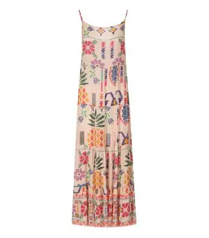 PAHIESA FORMENTERA Patterned Maxi Dress