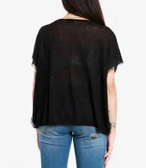 GRAN SASSO Cotton Top - Black