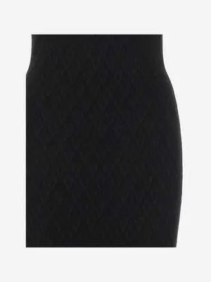 Versace Stretch Jacquard Knit Dress - Black