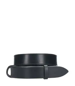 ORCIANI NOBUCKLE Leather Belt - Black