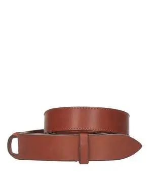 ORCIANI NOBUCKLE Leather Belt - Brown