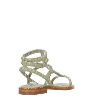 Ash Leather Studded Tringed Sandals - Eucalipto