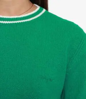 MSGM Crew Neck Sweater - Green