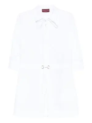 Gucci Cotton Short Dress - White