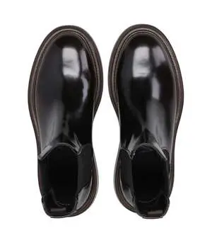 THE ANTIPODE Glossy Leather Chelsea Boots