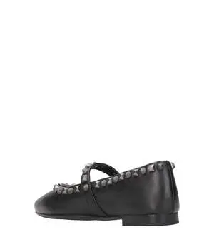 Ash Studded Leather Ballerinas