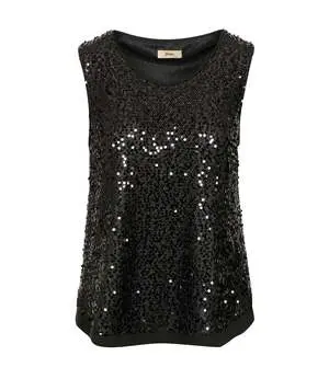 Herno Sequin Sleeveless Shirt