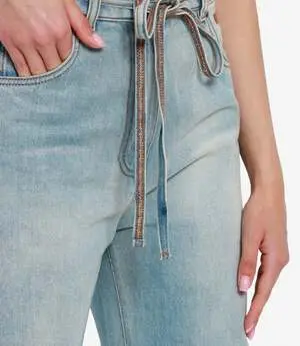 MSGM Delavé Wide Leg Jeans