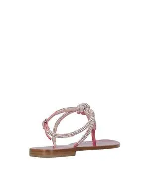 EDDI CUOMO Rhinestone-embellished Suede Sandals