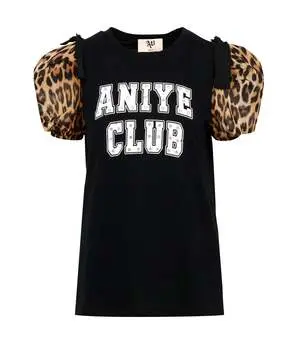 ANIYE BY T-shirt With Animal Print Balloon Sleeves