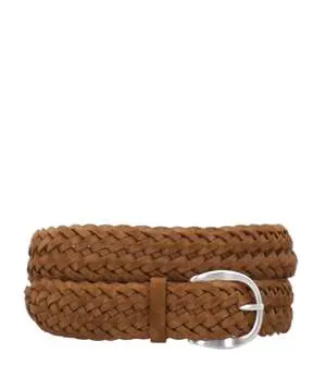 ORTIGNI Braided Belt - Brown