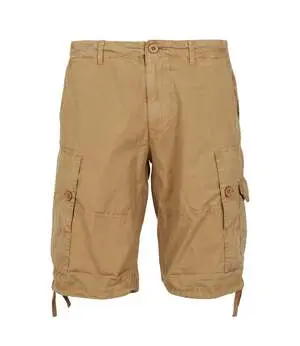 BLAUER. Cotton Cargo Shorts - Beige