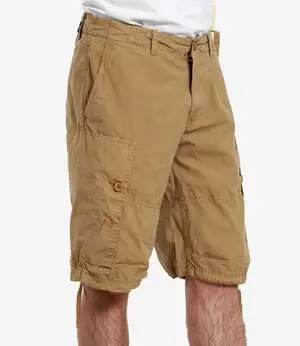 BLAUER. Cotton Cargo Shorts - Beige