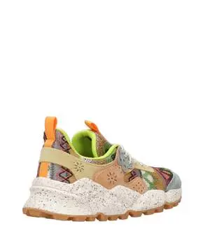 FLOWER MOUNTAIN Suede And Fabric Sneakers