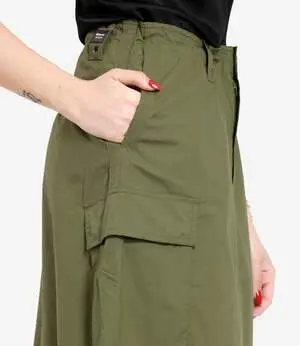 BLAUER. High Waist Cotton Skirt
