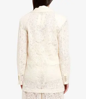 SIMONA CORSELLINI Embroidered Lace Blazer