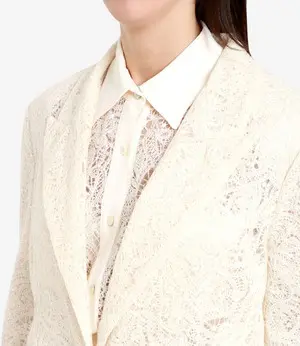 SIMONA CORSELLINI Embroidered Lace Blazer