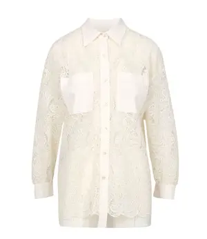 SIMONA CORSELLINI Embroidered Lace Shirt