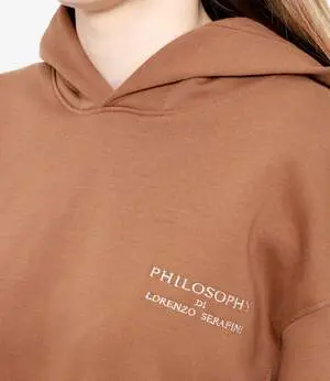 PHILOSOPHY BY LORENZO SERAFINI Hooded Cotton Sweatshirt