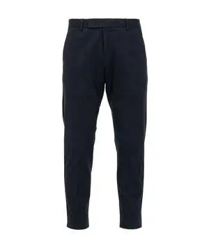 PT TORINO Tailored Carrot Fit Trousers - Blue