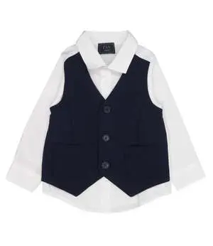 FAY Shirt With Wool Blend Vest